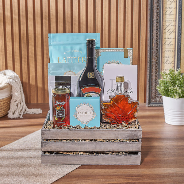 The Classy Gourmet Gift Basket – Liquor gift baskets – Canada Delivery ...