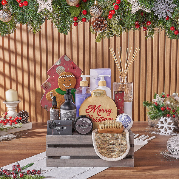 Complete Christmas Spa Gift Crate – Christmas gift baskets – Canada ...